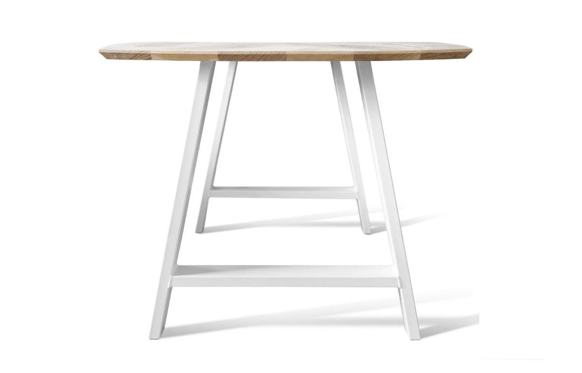 Solid Wood Dining Table with white metal legs KIDRON-A8 – Hide and Seek Beds